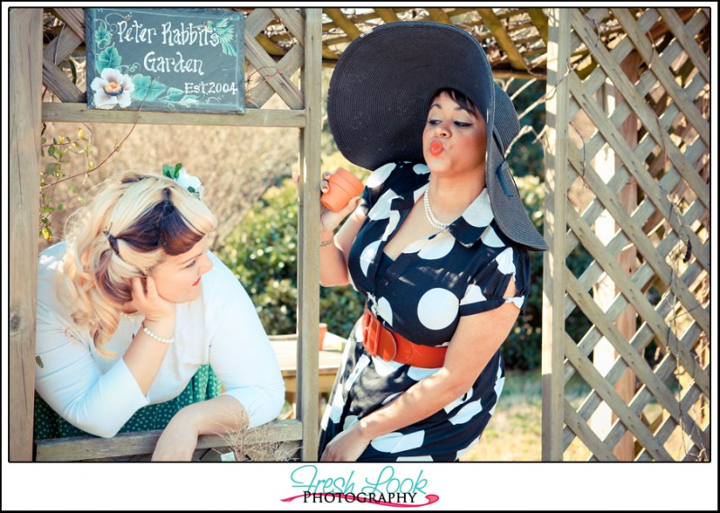 Garden Pinup Party | The Pinup Angels - JudithsFreshLook.com