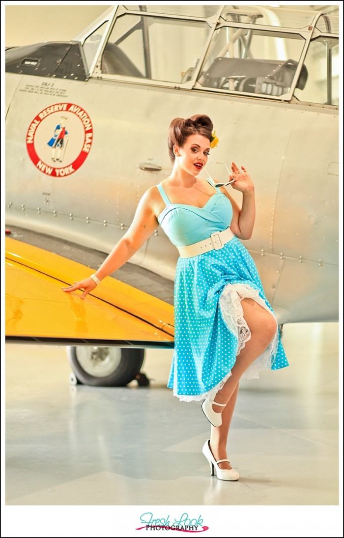 Pin Up Photo Shoot | Military Aviation Museum - JudithsFreshLook.com