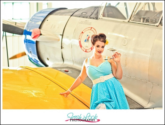 Pin Up Photo Shoot | Military Aviation Museum - JudithsFreshLook.com