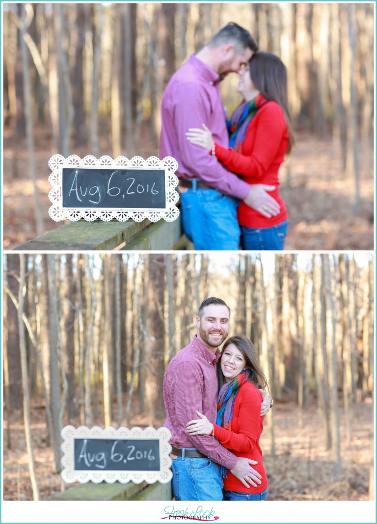 Cozy Woods Engagement Shoot | Christina+Andrew - JudithsFreshLook.com