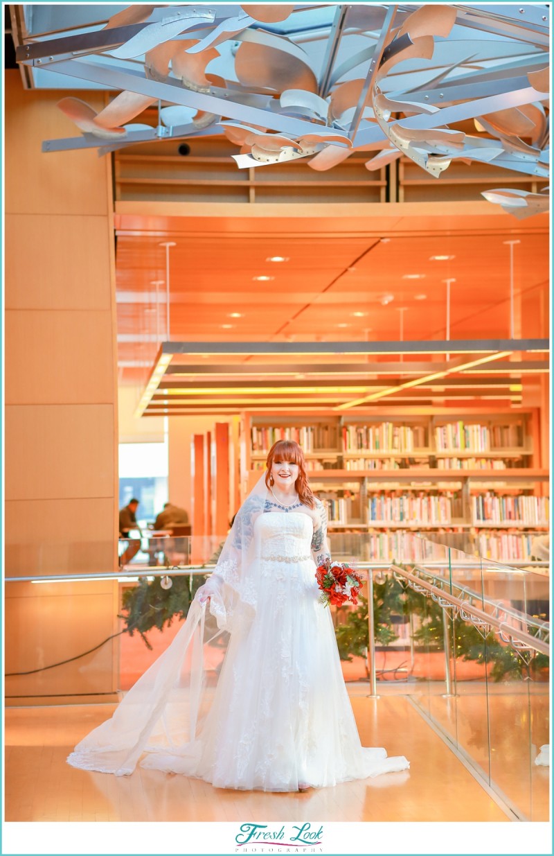 Slover Library Bridal Portraits | Erica - JudithsFreshLook.com