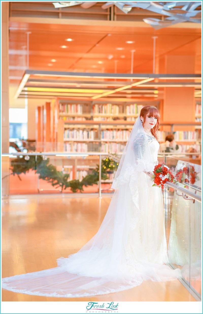 Slover Library Bridal Portraits | Erica - JudithsFreshLook.com