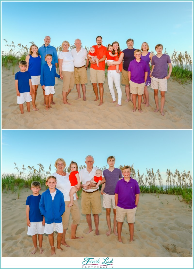 Sandbridge Sunset Photoshoot | Neckel Family - JudithsFreshLook.com